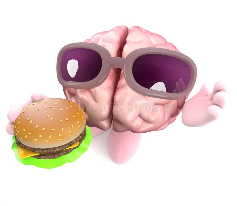 Cartoon Brain Eating Stock Illustrations – 228 Cartoon Brain Eating ...