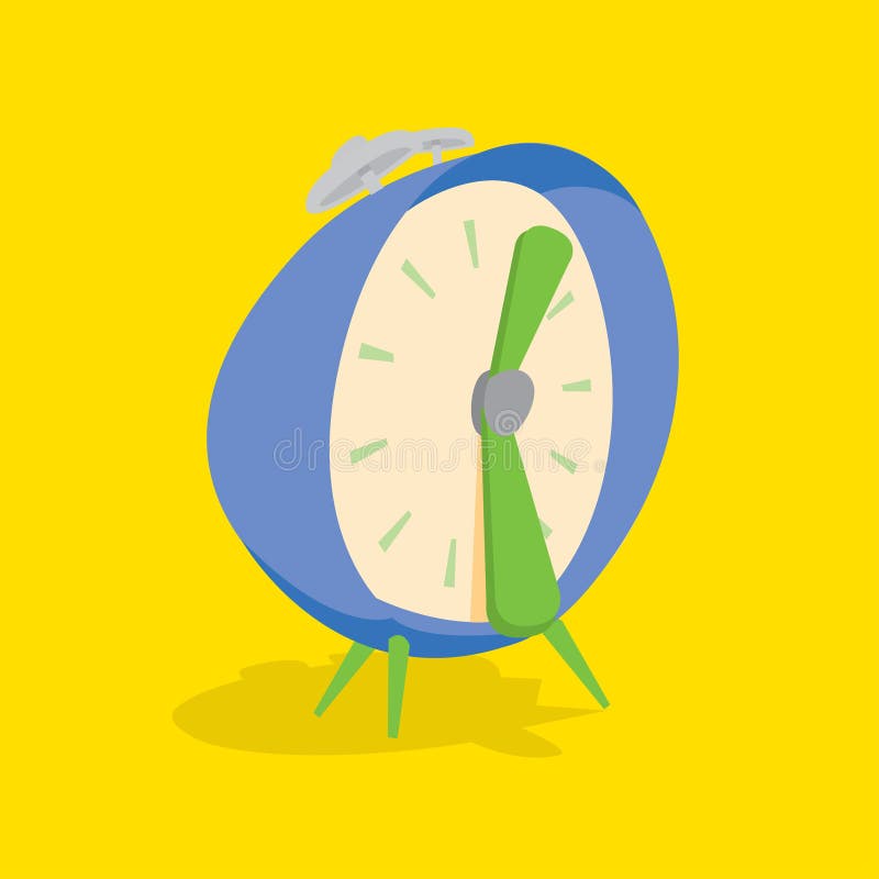 Alarm Clock or Time Super Hero with Cape Stock Vector - Illustration of ...