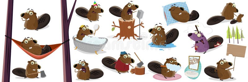 Bathing Beaver Stock Illustrations – 11 Bathing Beaver Stock ...