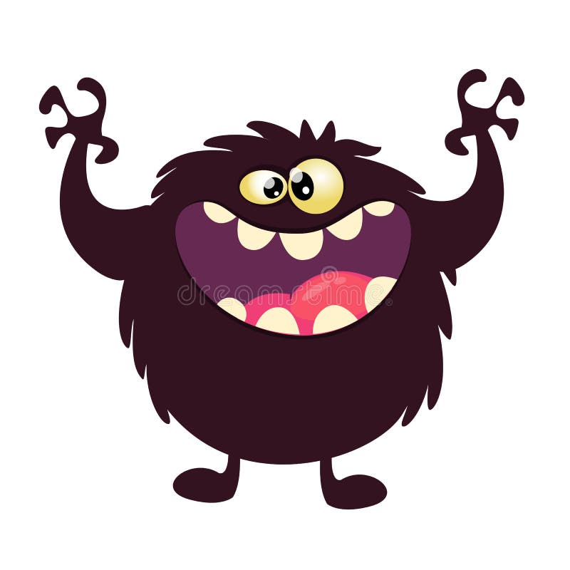 Black Monster Face Stock Illustrations – 24,156 Black Monster Face ...