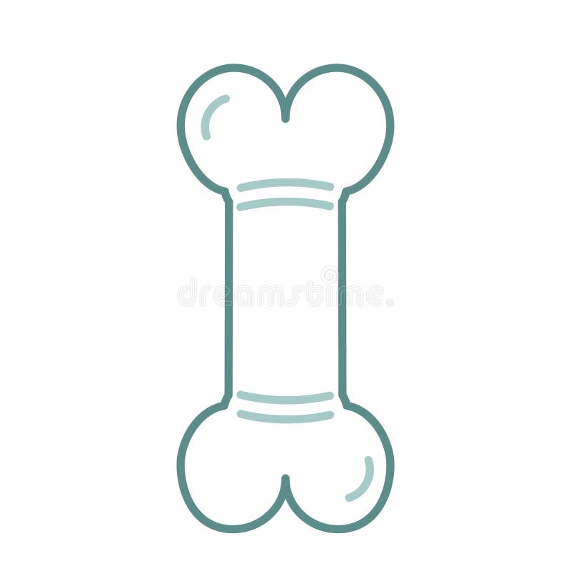 Funny Cartoon Bone Emoji Icon Isolated Stock Illustration ...