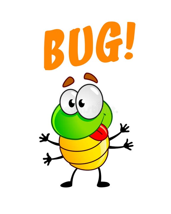 Funny cartoon bug. stock vector. Illustration of laugh - 50577038