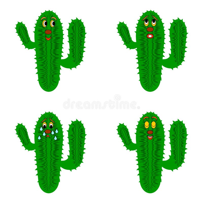 Crying Cactus Stock Illustrations – 46 Crying Cactus Stock ...