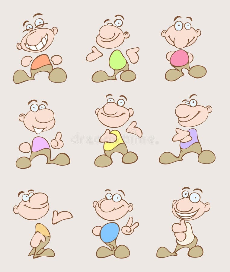 Funny cartoon character stock vector. Illustration of laugh - 16445368