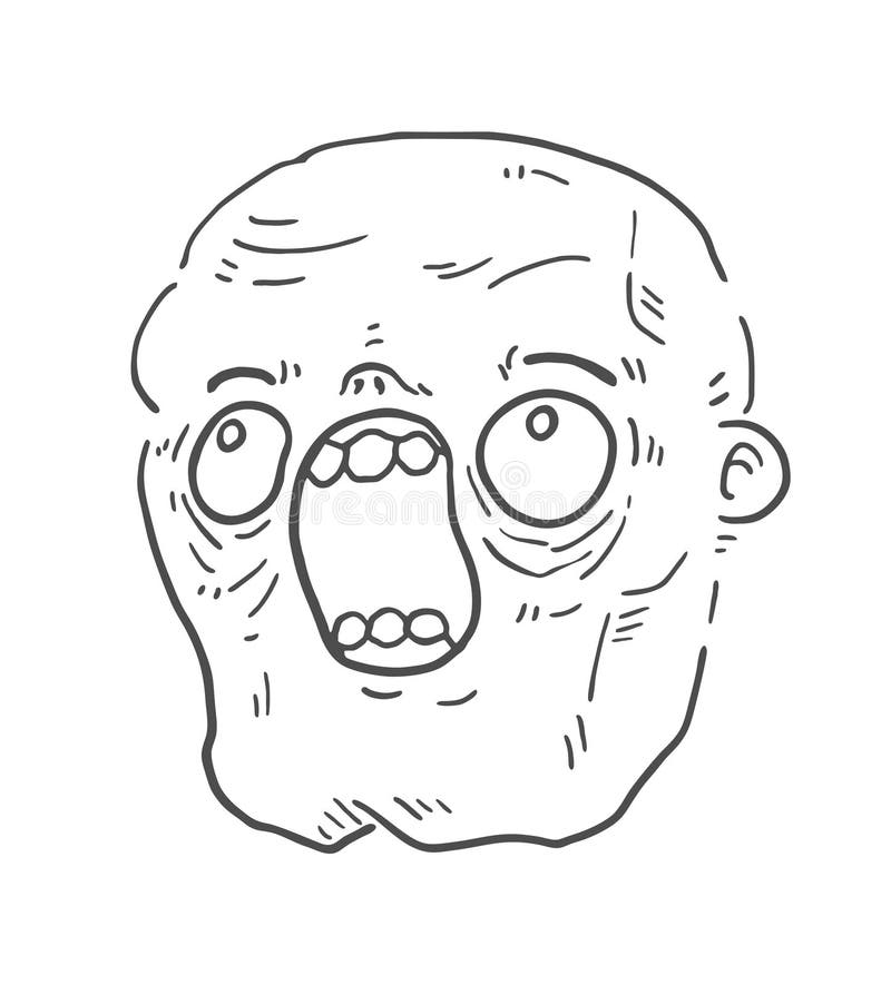 Funny Cartoon Character Draw Stock Vector - Illustration of character ...