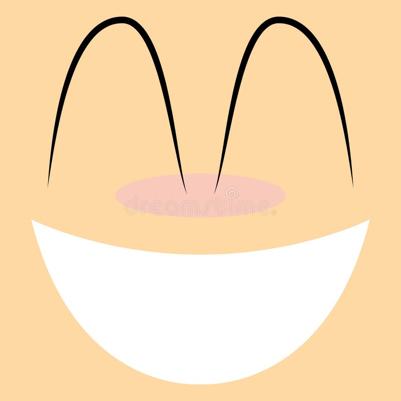 Funny Cartoon Character Face Illustration Editable Stock Vector ...