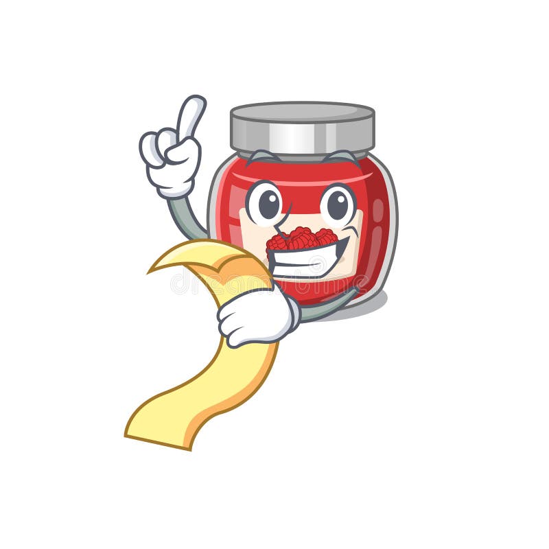 With Menu Raspberry Bubble Tea Character Cartoon Stock Vector ...