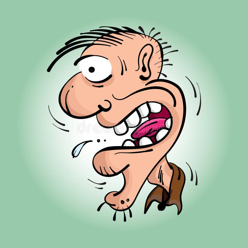 Funny Cartoon Character with a Surprised Face Stock Vector ...