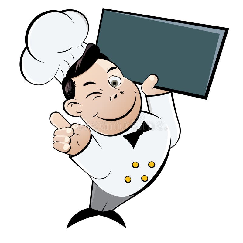 Funny cartoon chef stock vector. Illustration of cartoon - 23580612