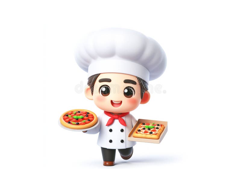 Funny Cartoon of Chef Cooking Stock Illustration - Illustration of ...