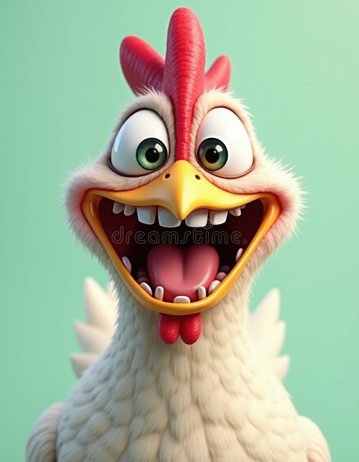 Funny Cartoon Chicken Funny Cartoon Chicken Vector Images (over