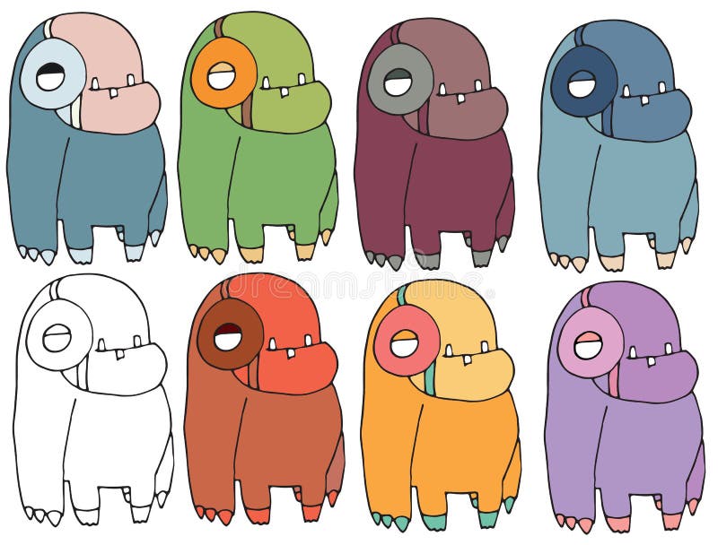 Retro Cartoon Parrot Stock Illustrations – 1,699 Retro Cartoon Parrot ...