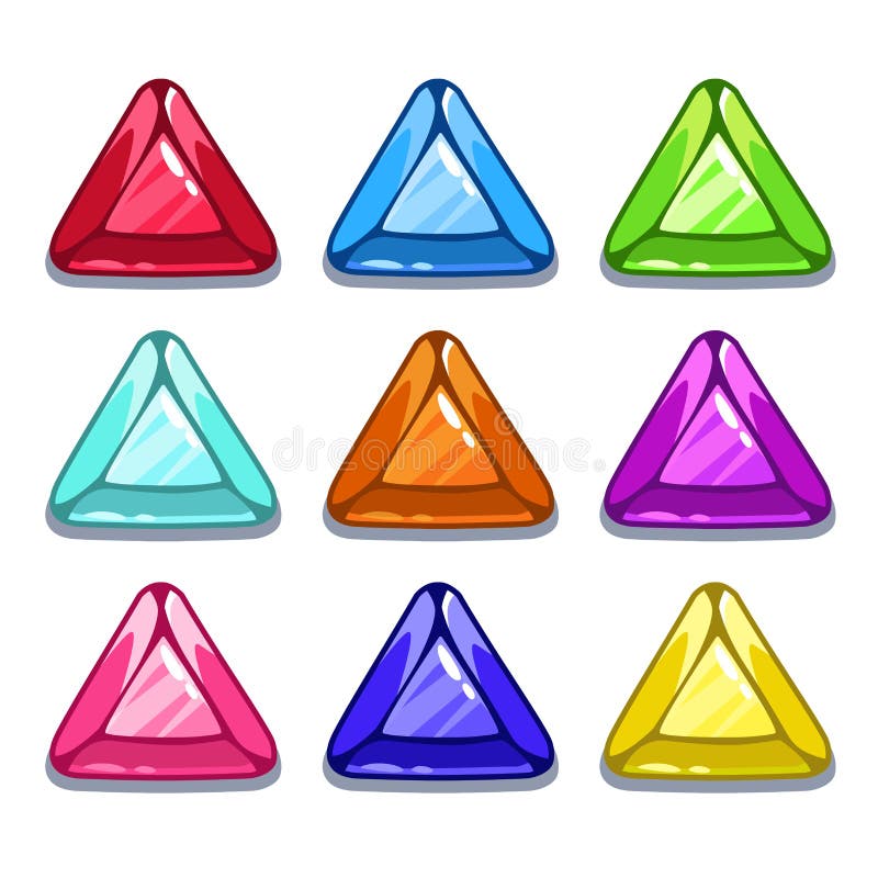 Funny Triangle Smiley With Legs And Eyes Spreads His Arms To The Side ...