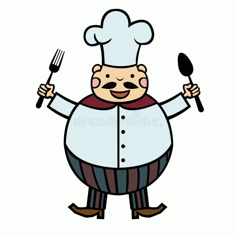 Funny cartoon cook stock vector. Illustration of cartoon - 67267305