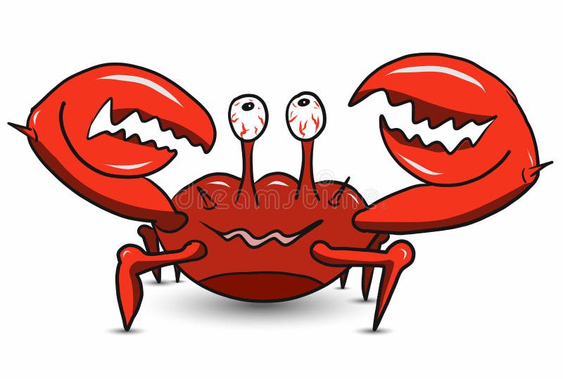 Funny Cartoon Crab stock vector. Illustration of armor - 79354919 Funny Cartoon Crab stock vector. Illustration of armor - 79354919