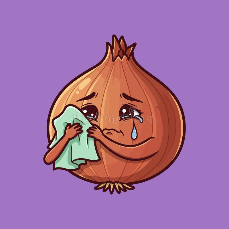 Cartoon Crying Onion Stock Illustrations – 169 Cartoon Crying Onion ...