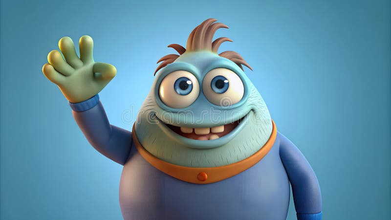 Funny cartoon cyclops stock illustration. Illustration of grim - 338328248