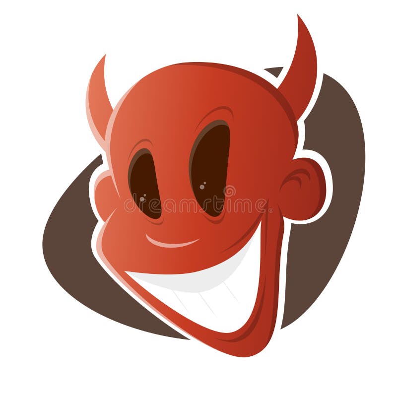 Funny cartoon devil stock vector. Illustration of halloween - 34761692