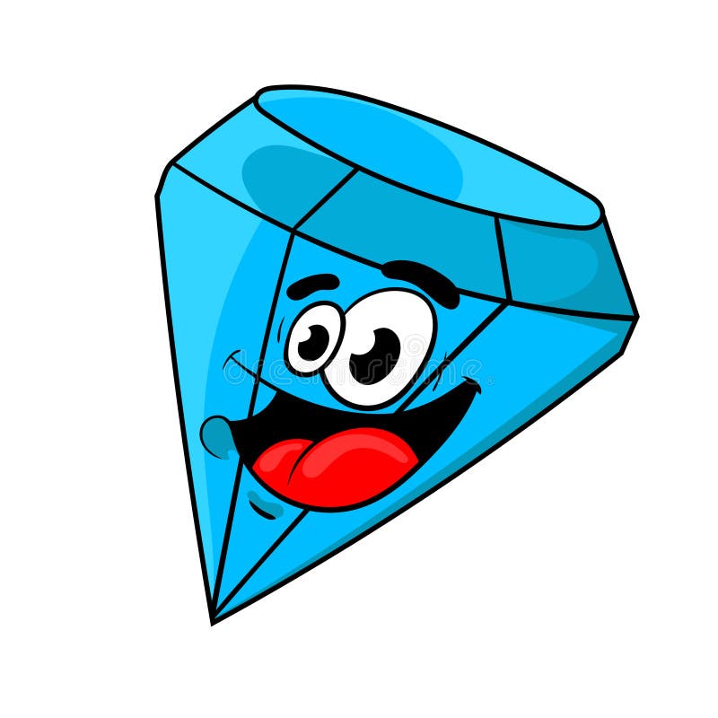 Cartoon Diamond Seamless Vector Background. Stock Vector - Illustration ...