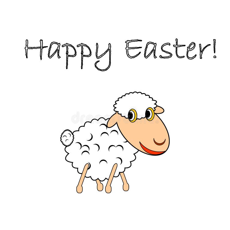 Easter sheep stock illustration. Illustration of celebration - 23753043