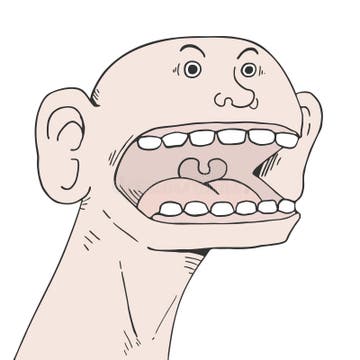 Funny cartoon face draw stock vector. Illustration of funny - 265880294