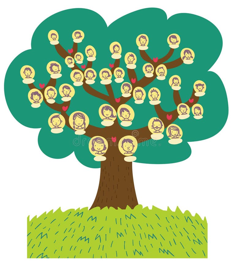 Family Tree Cartoon Stock Illustrations – 47,604 Family Tree Cartoon ...