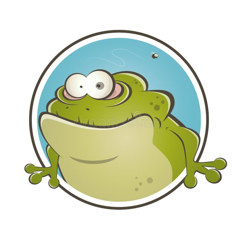 Cartoon Fat Frog stock vector. Illustration of drawing - 76430879