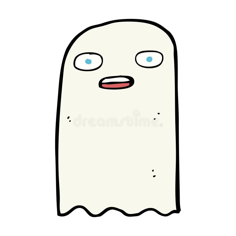 Funny cartoon ghost stock vector. Illustration of clip - 37012904