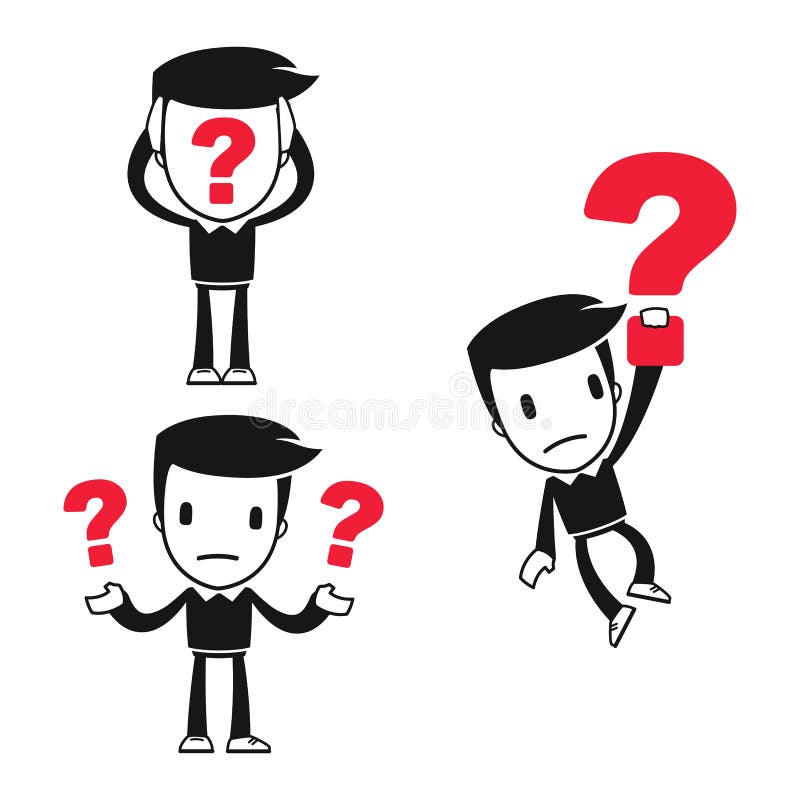 Funny cartoon helper man stock illustration. Illustration of manager ...