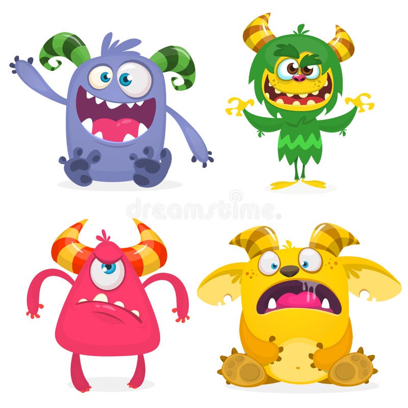 Funny Monsters Set Images Stock Illustrations 6 567 Funny Monsters