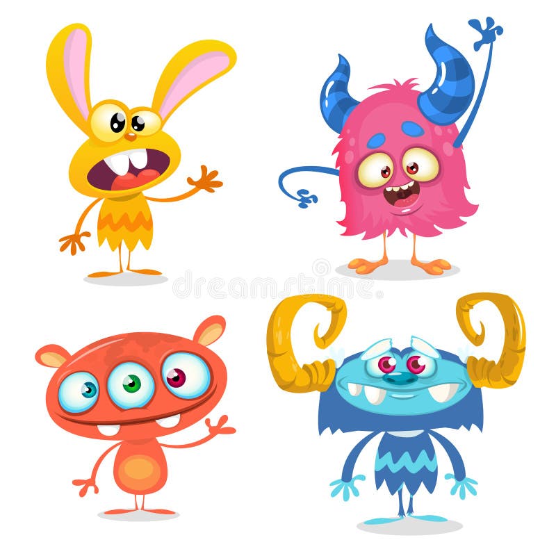 Funny Monsters Set Images Stock Illustrations 6 567 Funny Monsters