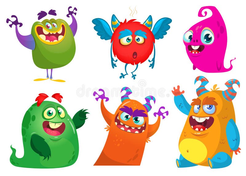Funny Monsters Set Images Stock Illustrations 6 567 Funny Monsters
