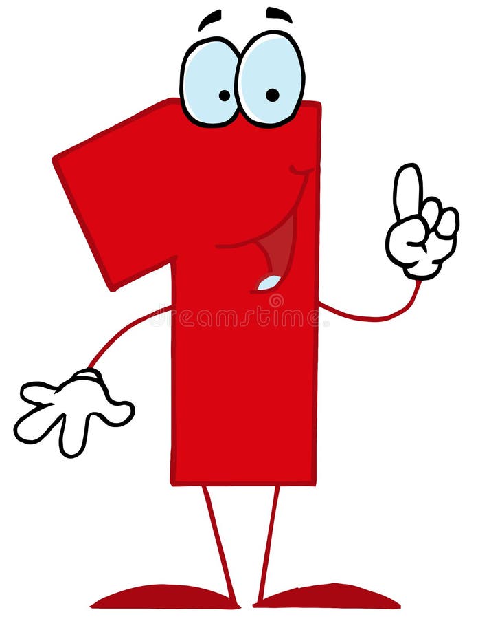 Funny Numbers Cartoon Characters Stock Vector - Illustration of four ...