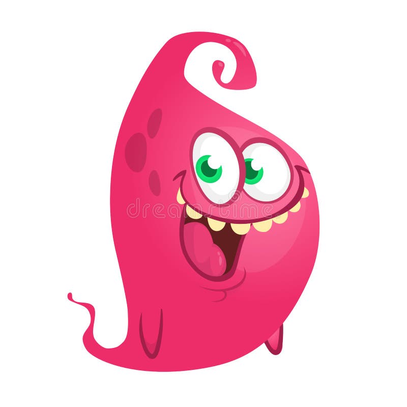 Cartoon Fluffy Monster Pink Stock Illustrations 345 Cartoon Fluffy