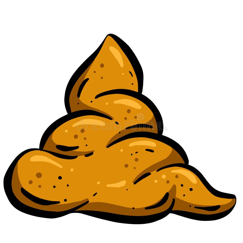 Funny Cartoon Poop or Poo Vector Illustration Stock Vector ...