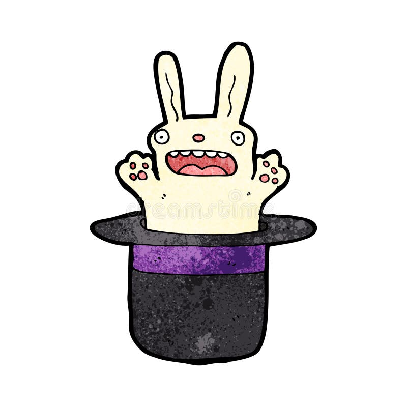 Funny Cartoon Rabbit in Hat Stock Vector - Illustration of traditional ...