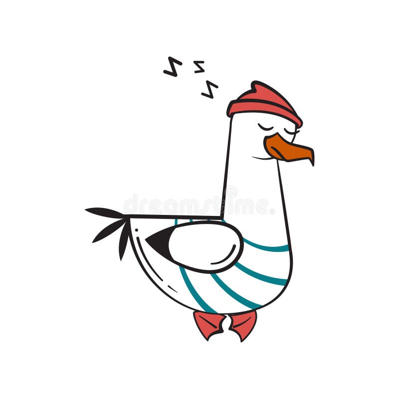 Cartoon Smiling Seagull Stock Illustrations – 190 Cartoon Smiling ...