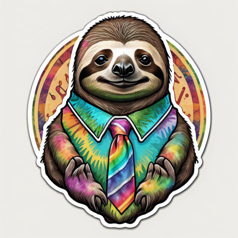 Sloth Tie Stock Illustrations – 131 Sloth Tie Stock Illustrations ...
