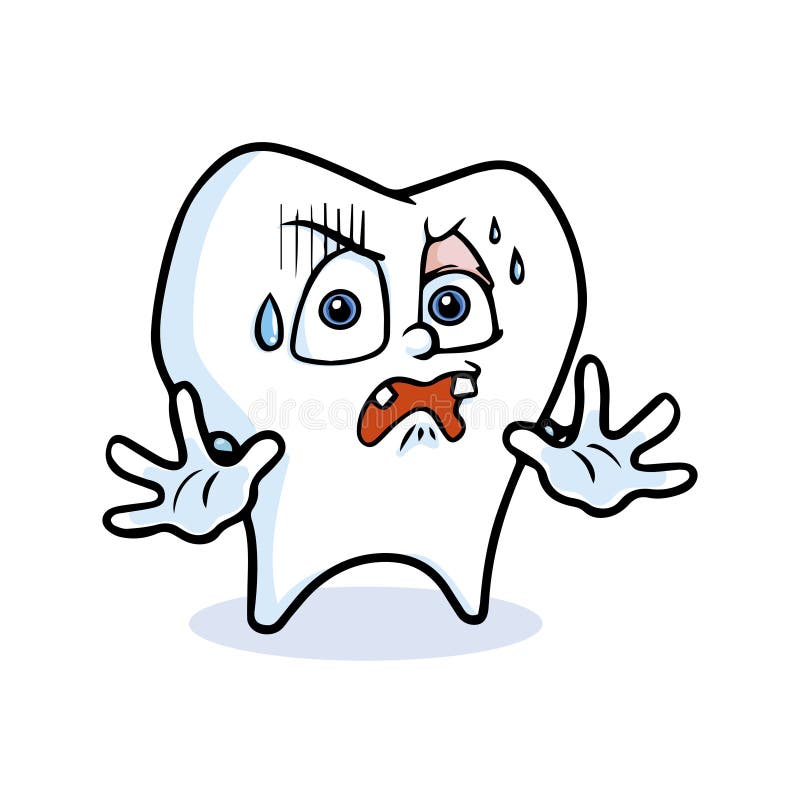 Funny cartoon tooth stock vector. Illustration of clip - 28783326
