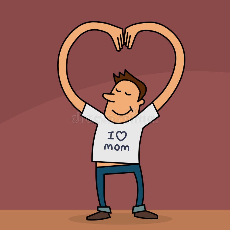 Man Making Heart Shape Stock Illustrations – 322 Man Making Heart Shape ...