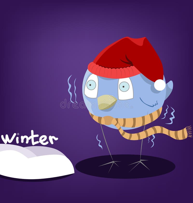 Funny character bird stock illustration. Illustration of year - 59657083