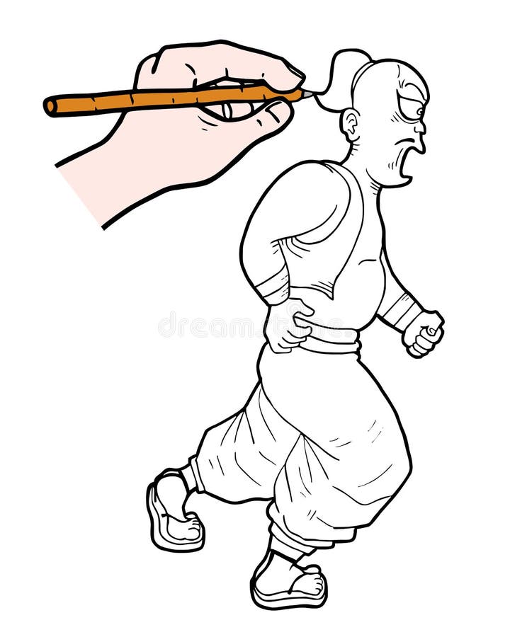 Fat genius stock vector. Illustration of creative, puppet - 41029935