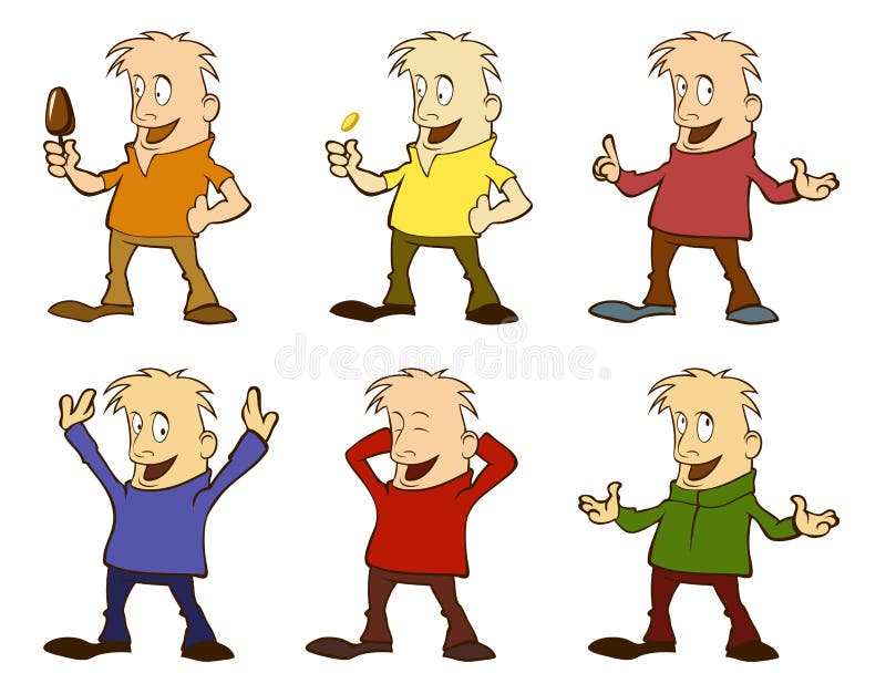 Funny characters stock vector. Illustration of glee, character - 20103338