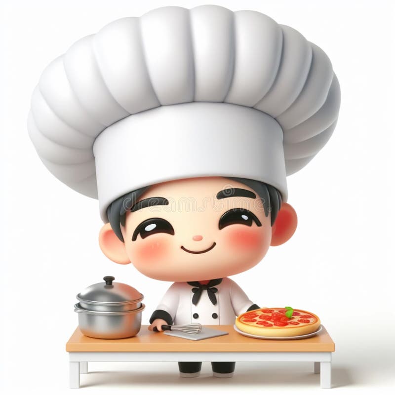 Funny Chef Cartoon. Good Food Stock Illustration - Illustration of ...