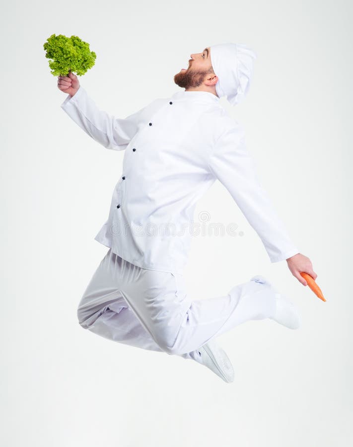 Funny chef cook dancing stock photo. Image of length - 60148988