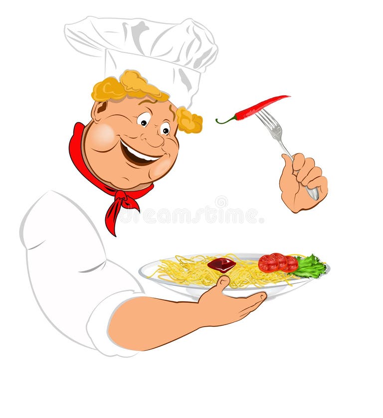 Fat Italian Chef Black White Stock Illustrations – 54 Fat Italian Chef ...