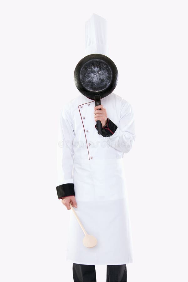 Funny chef posing stock image. Image of kitchen, industrial - 24121339