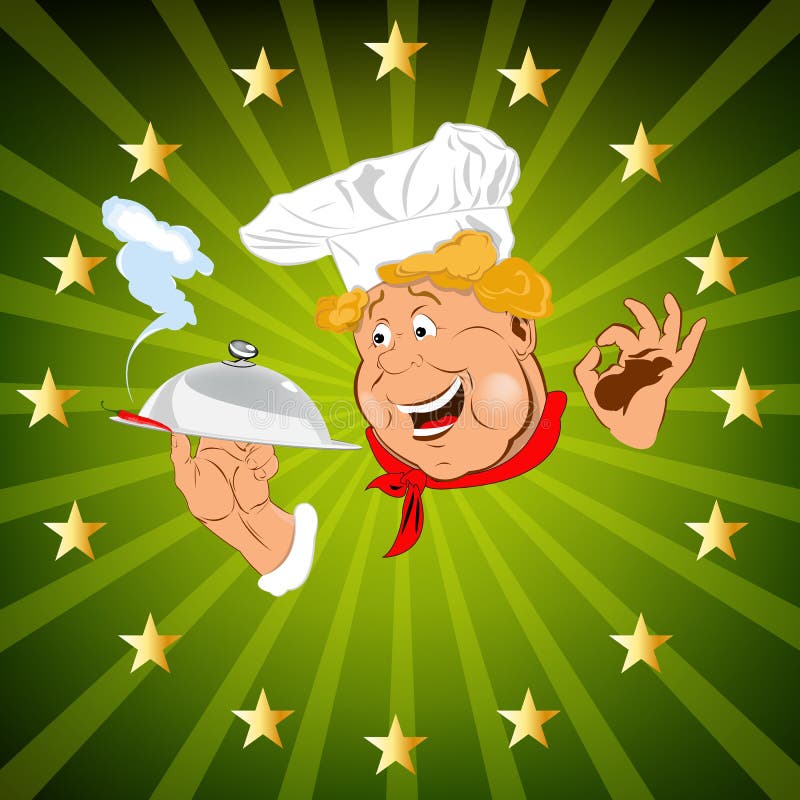 Funny Chef.Sticker stock illustration. Illustration of chef - 29457537
