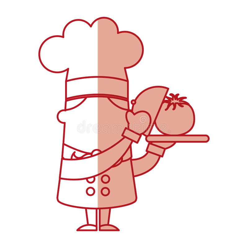 Funny Chef with Tomato Avatar Character Stock Vector - Illustration of ...
