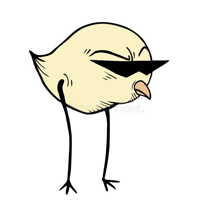 Funny chick draw stock vector. Illustration of style - 352755064